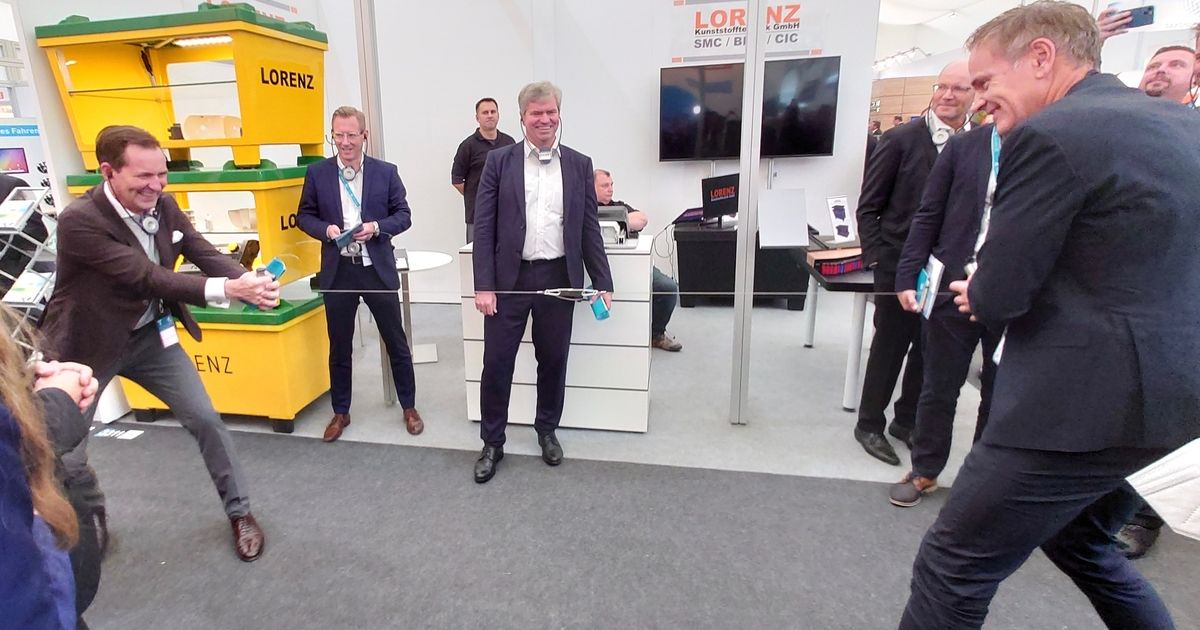 Messerundgang des Volkswagen-Vorstands auf der Internationalen ...