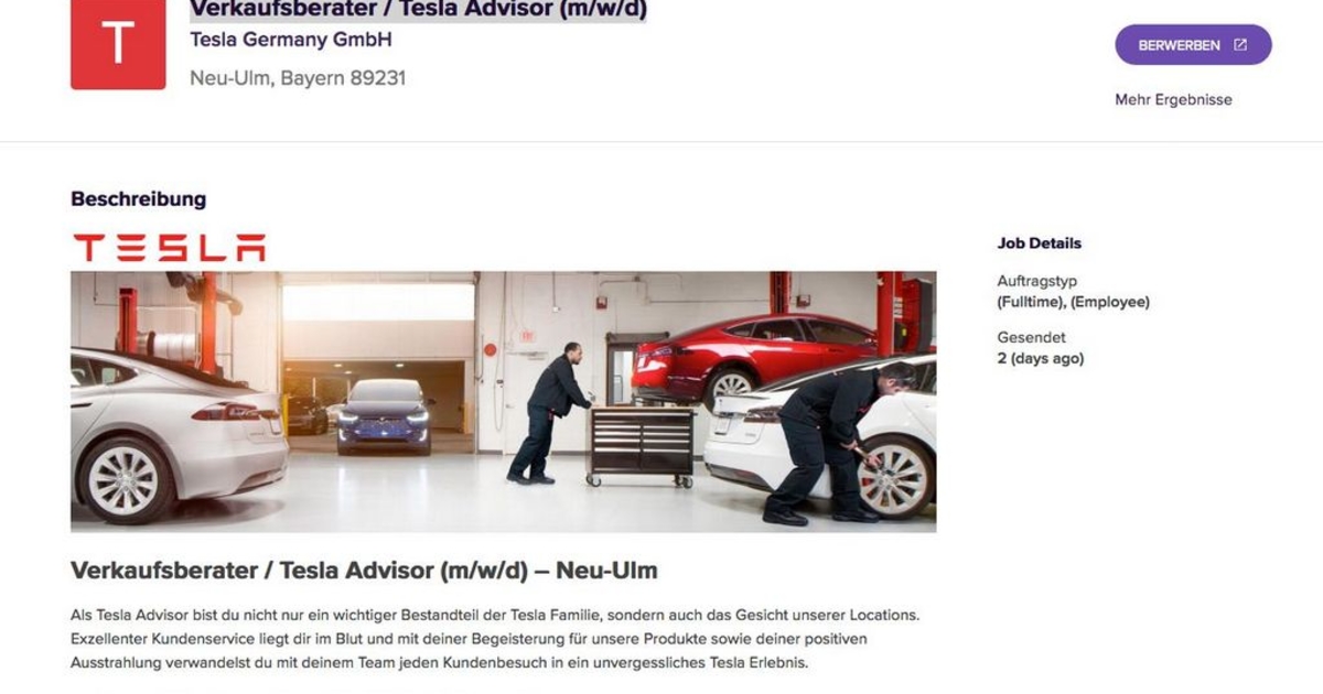 Neuer Tesla-Standort in Neu-Ulm | Automobilwoche.de