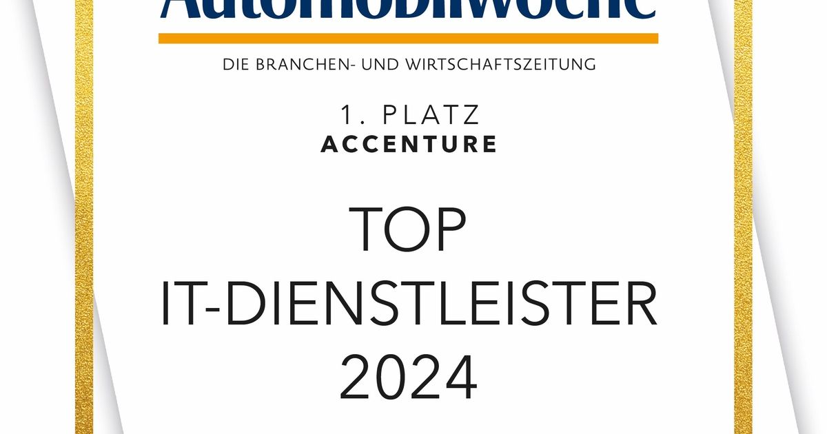 Accenture als starker IT-Partner der Automobilindustrie: "Die ...