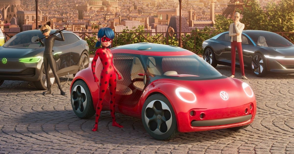 Volkswagen ID Beetle: Konzeptfahrzeug in Kinofilm Miraculous: Ladybug ...